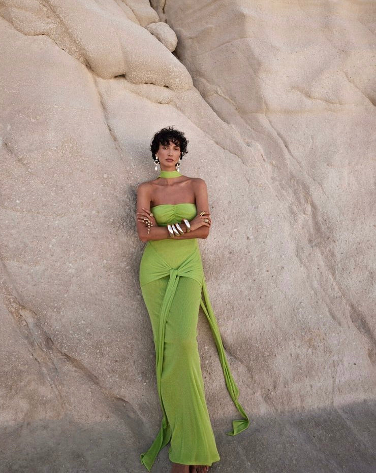 Kesca Dress Green – Rent Me Honey